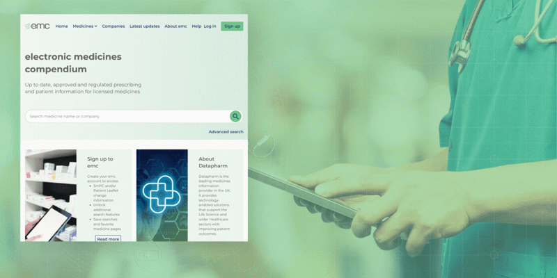 Making medicines information more engaging: looking at the new emc website
